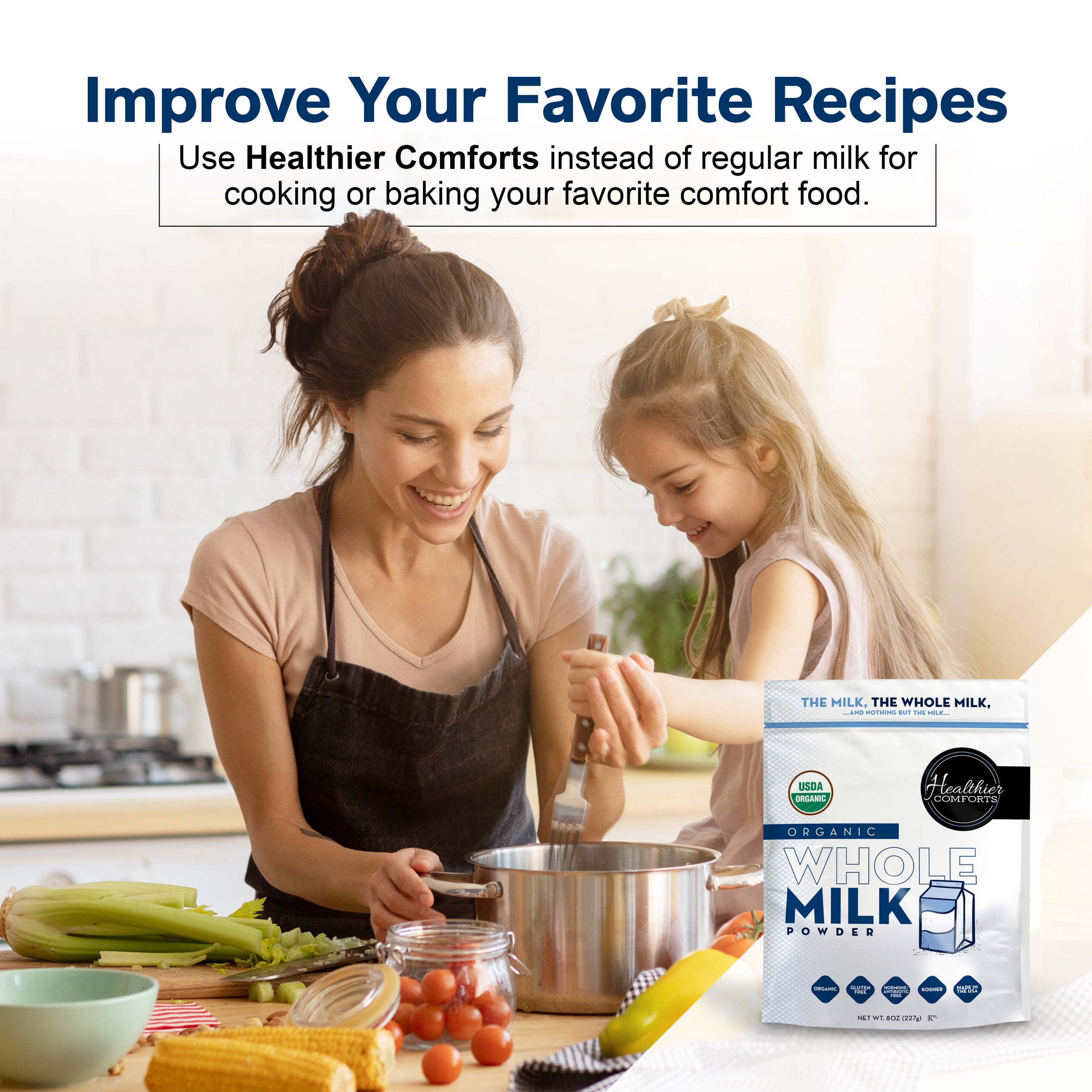 Organic Whole Milk Powder – Healthier Comforts