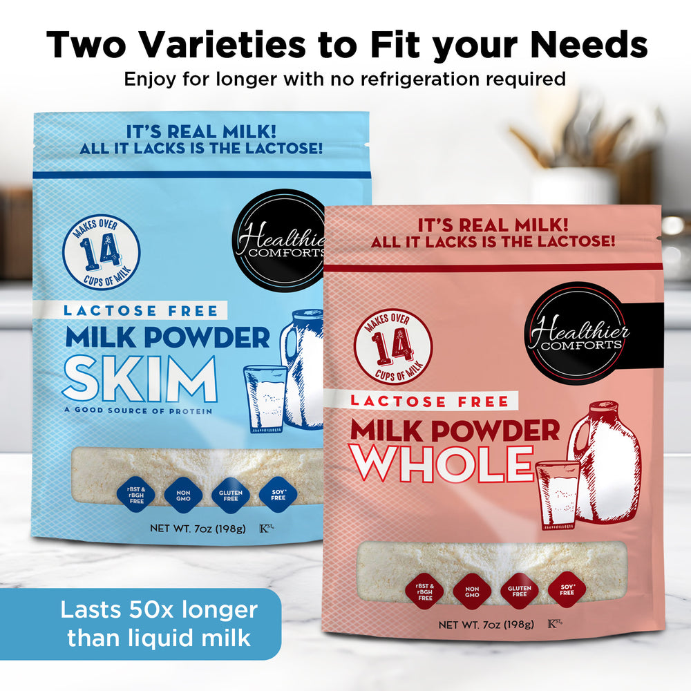 Lactose Free Whole Milk Powder – Healthier Comforts