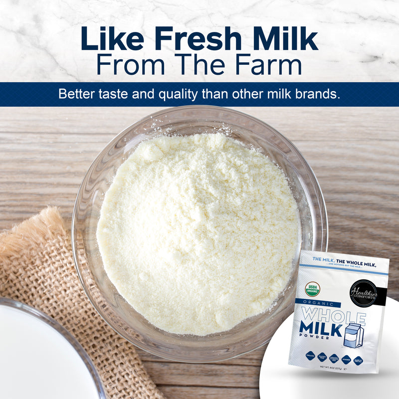 Organic Whole Milk Powder – Healthier Comforts