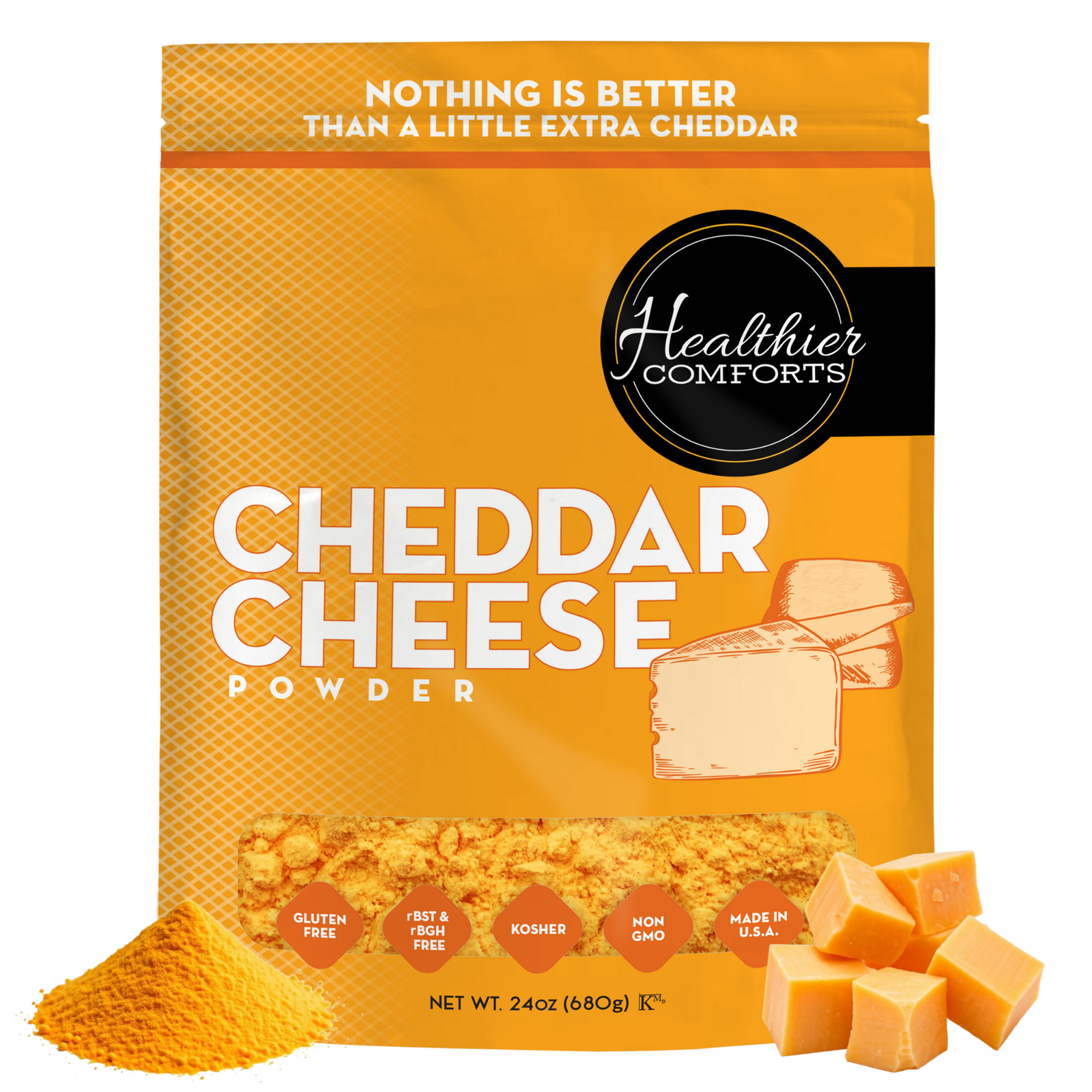 Cheddar Cheese Powder – Healthier Comforts