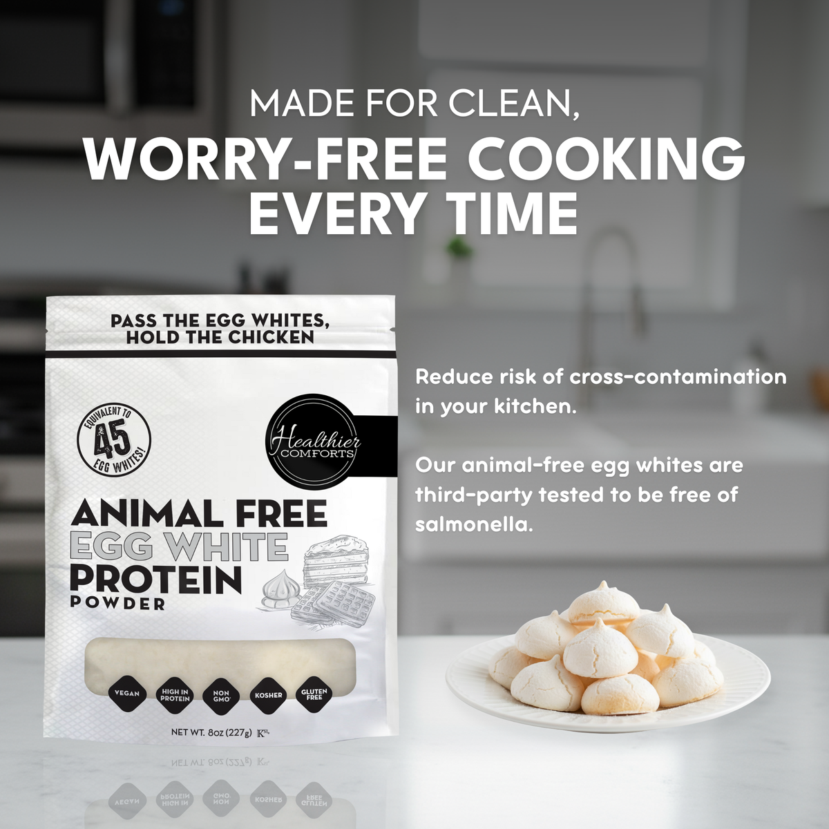 Animal-Free Egg White Protein Powder – Healthier Comforts