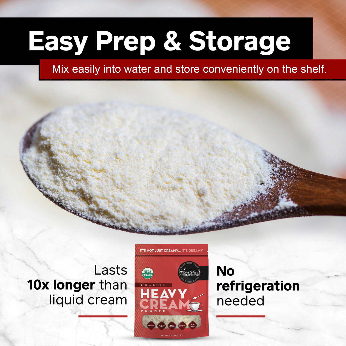 Healthier Comforts Organic Heavy Cream Powder