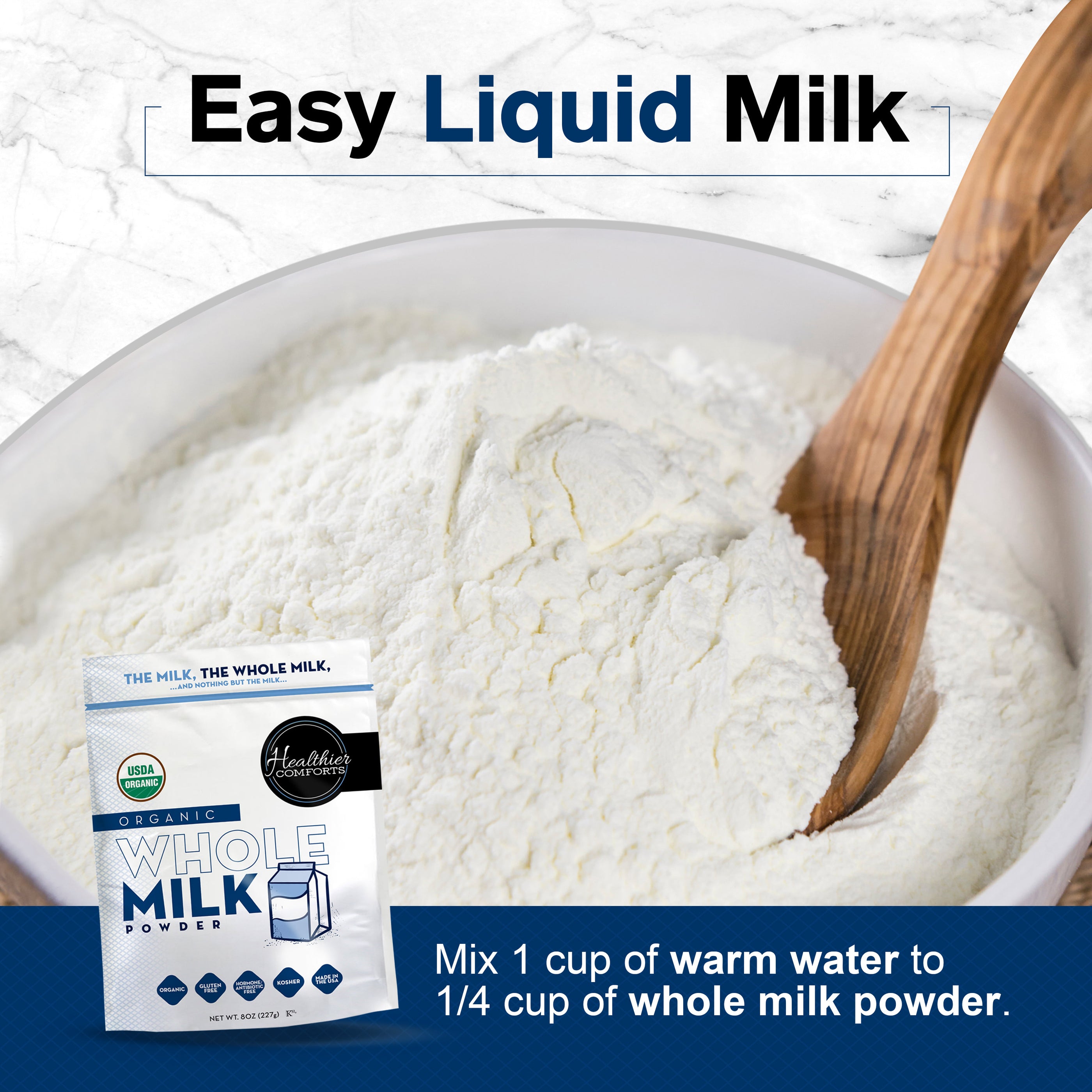 Organic Whole Milk Powder – Healthier Comforts